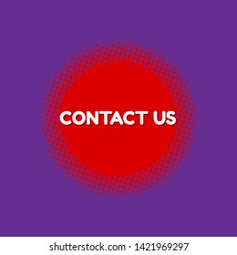 Contact Us Red Banner Stock Vector (Royalty Free) 1421969297 | Shutterstock