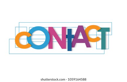 Contact Vector Letters Stock Vector (Royalty Free) 1059164588 ...