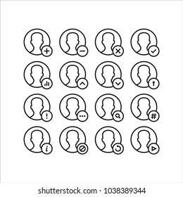 Set Avatar Profile Picture Flat Vector 库存矢量图（免版税）1617392695 | Shutterstock