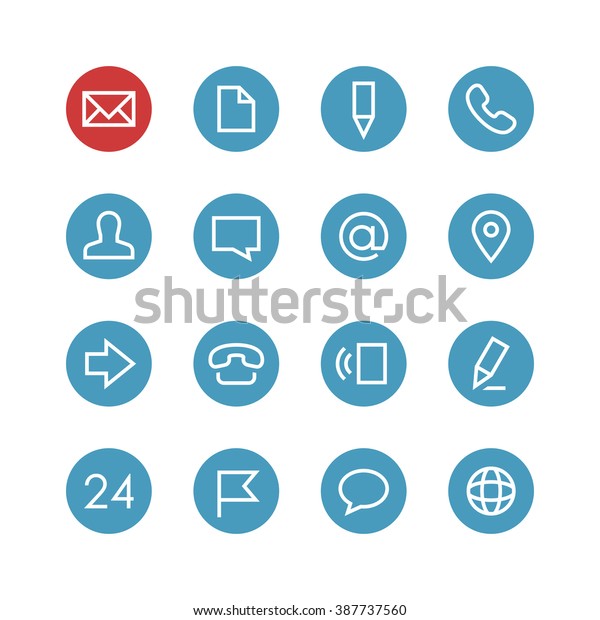 Contacts Vector Icon Set Different Symbols Stock Vector (Royalty Free ... Contacts Vector Icon Set Different Symbols Stock Vector (Royalty Free ...