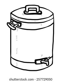 Container Drinking Water Cartoon Vector Illustration: стоковая ...