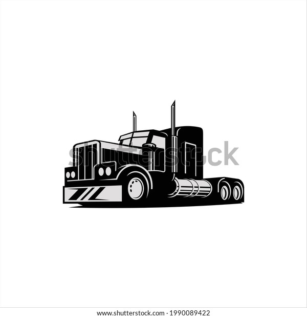 Container Truck Illustration Image Logo Stock Vector (Royalty Free ...