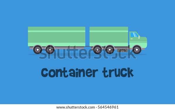 Container Truck Vector Art Collection Stock Stock Vector (Royalty Free ...