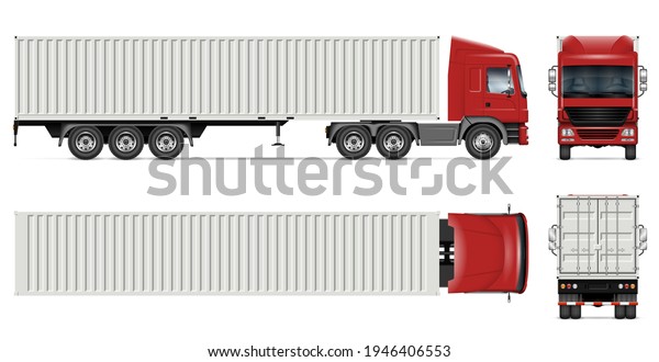 Camión portador de la camioneta en blanco para marca de vehículos ...