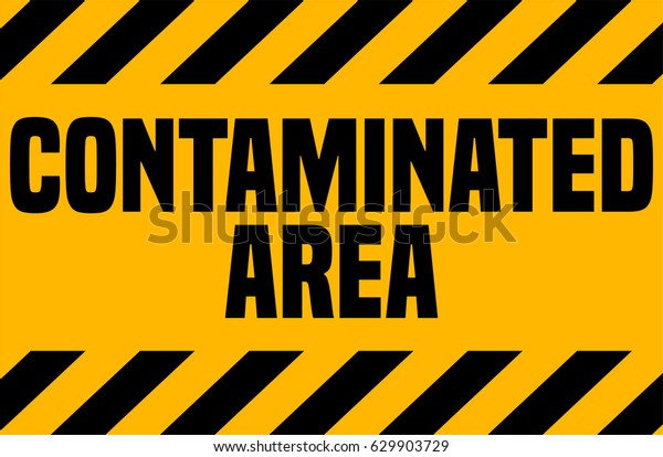 Contaminated Area Industrial Sign Vector Illustration Stock Vector ...