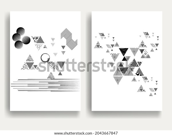 Contemporary Composition Modern Minimal Posters Linear Stock Vector ...