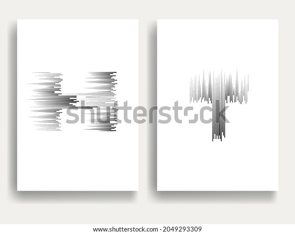 Contemporary Composition Modern Minimal Posters Linear Stock Vector ...