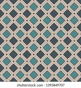Contemporary Geometric Pattern Repeated Squares Diamonds Stock Vector ...