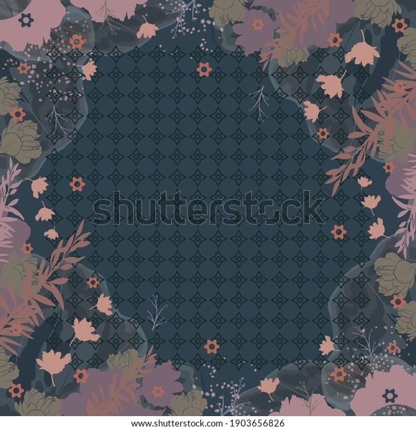 Contemporary Hijab Pattern Leaf Flower Ornament Stock Vector (Royalty ...