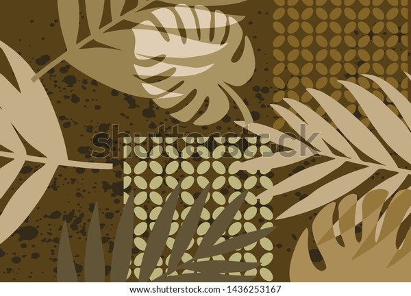 Contemporary Indonesian Batik Designs Modern Color Stock Vector ...