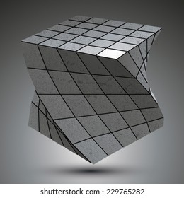 Three Sided Cube Puzzle Box 3d Stock Vector (Royalty Free) 62113549