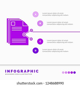 Content Files Sharing Share Document Infographics Stock Vector (Royalty ...