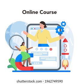Content Management Online Service Platform Idea Stock Vector (Royalty ...