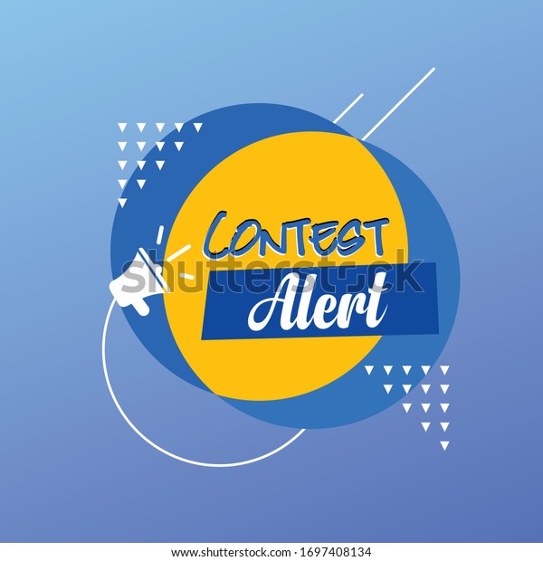 Contest Alert Symbol Abstract Background Stock Vector (Royalty Free ...