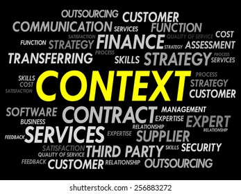 Context Word Cloud Business Concept Stock Vector (Royalty Free ...