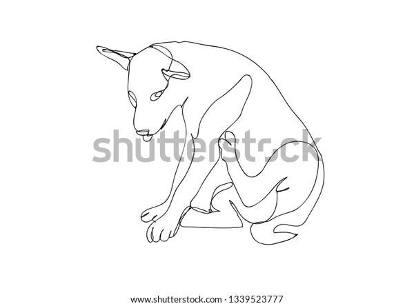 Continuing Line Drawing Dogs Stock Vector (Royalty Free) 1339523777 ...