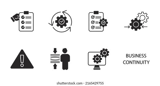 Continuity Icons Set Continuity Pack Symbol Stock Vector (Royalty Free ...
