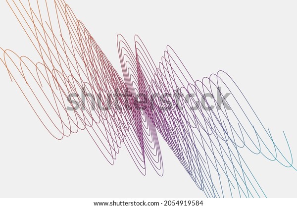 Continuous Background Smooth Color Curved Line Stock Vector (Royalty ...