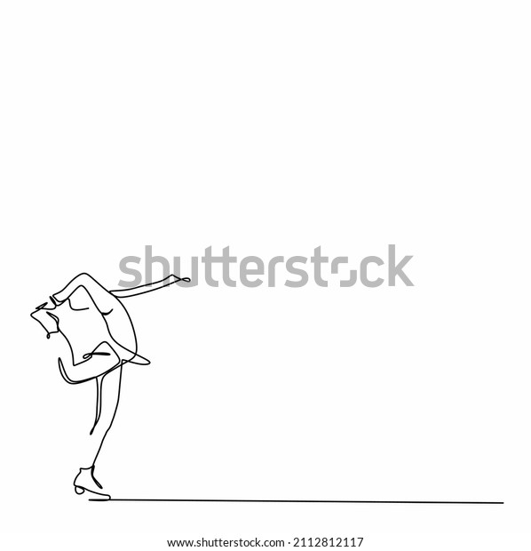 Continuous Drawing Single Line Silhouette Woman: เวกเตอร์สต็อก (ปลอดค่า ...