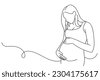 9,553 Pregnancy Line Drawing Royalty-Free Images, Stock Photos ...