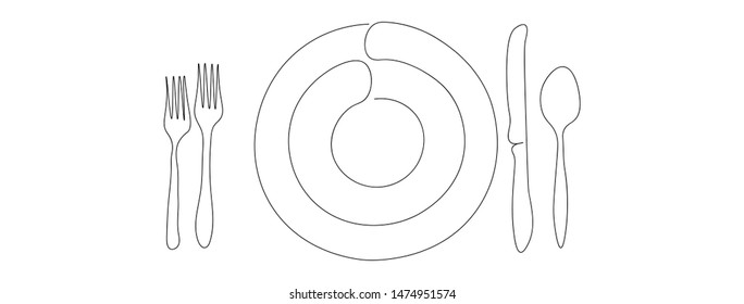 Continuous Line Art One Line Drawing Stock Vector (Royalty Free) 1474951574