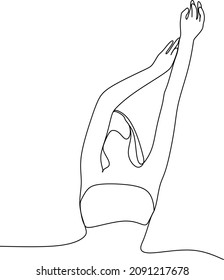 Continuous Line Art One Line Drawing Stock Vector (Royalty Free ...