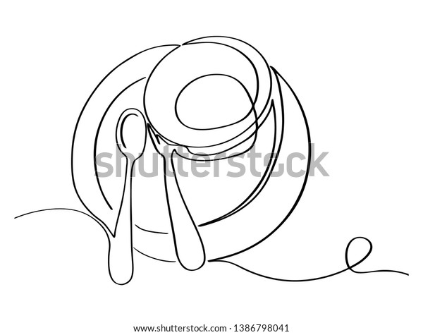 Continuous Line Art One Line Drawing: เวกเตอร์สต็อก (ปลอดค่าลิขสิทธิ์ ...