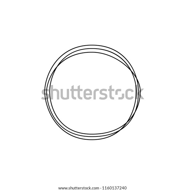 Continuous Line Circle Minimalism Art Vector Stock Vector (Royalty Free ...
