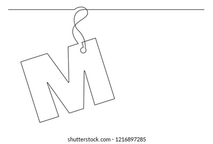 Continuous Line Drawing Alphabet Letter Label Stock Footage Video (100% ...