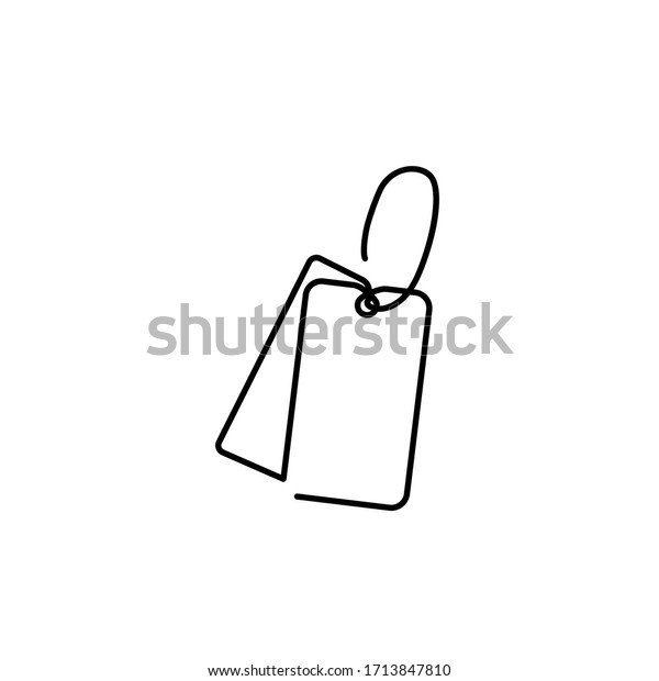 Continuous Line Drawing Alphabet Letter Label Stock Vector (Royalty ...
