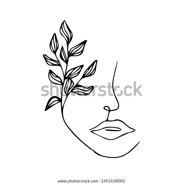 Continuous Line Drawing Beauty Woman Face Stock Vector (Royalty Free ... Continuous Line Drawing Beauty Woman Face Stock Vector (Royalty Free ...