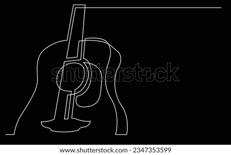 Big Guitar Outline Drawing | Free download on ClipArtMag