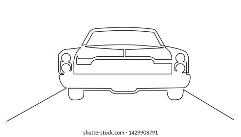 2,403 One line drawing car Images, Stock Photos & Vectors | Shutterstock
