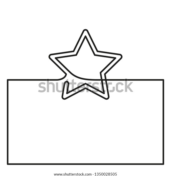 Continuous Line Drawing Blank Box Border Stock Vector (Royalty Free ...