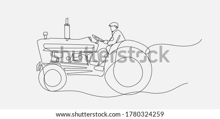 Tractor Line Drawing | Free download on ClipArtMag