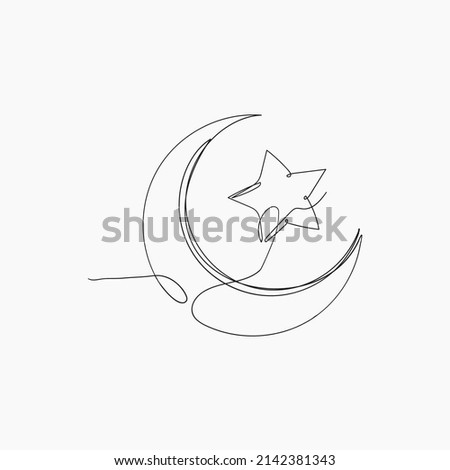 Moon Line Drawing | Free download on ClipArtMag