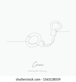 Continuous Line Drawing Crime Simple Vector Stock Vector (Royalty Free ...