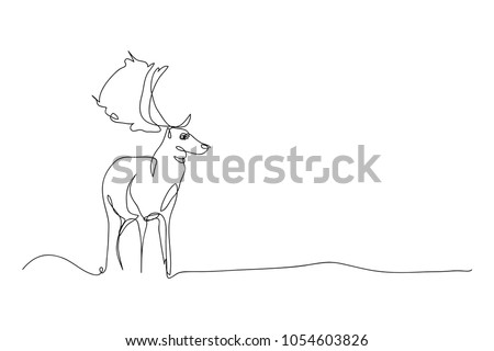 Elk Line Drawing | Free download on ClipArtMag