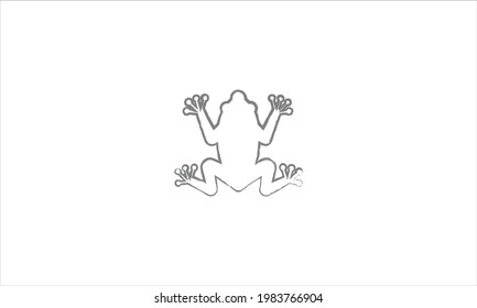 Continuous Line Drawing Frog Icon Logo Stock Vector (Royalty Free ...