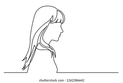 51,115 Woman Profile Vector Line Images, Stock Photos & Vectors ...