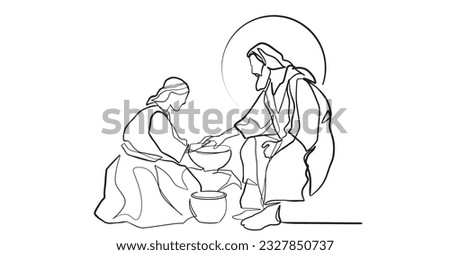 Jesus Line Art | Free download on ClipArtMag