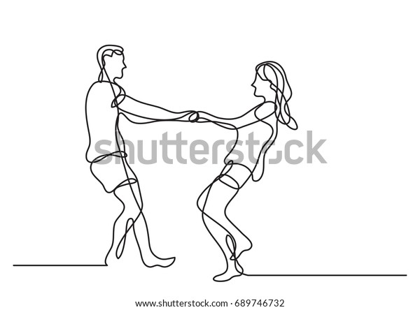 Continuous Line Drawing Loving Couple Having Stock Vector (Royalty Free ... Continuous Line Drawing Loving Couple Having Stock Vector (Royalty Free ...