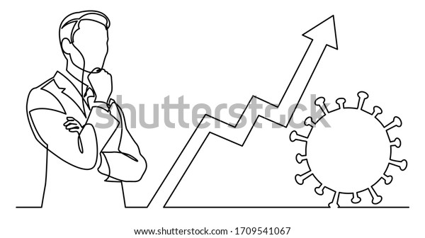 Continuous Line Drawing Man Concerning About Stock Vector (Royalty Free ...