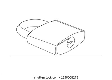 789 Open lock one line Images, Stock Photos & Vectors | Shutterstock