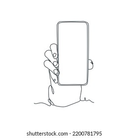 737 Smartphone Lifestyle Continuous Line Drawing Images, Stock Photos ...