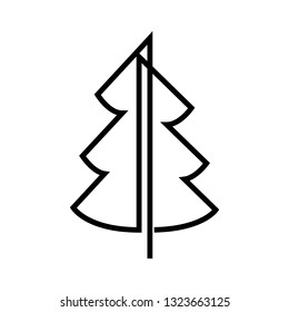 169 One line drawing fir wood Images, Stock Photos & Vectors | Shutterstock