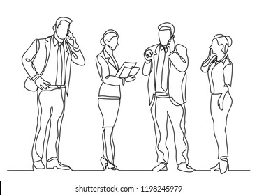 1,363 Continuous line drawing call Images, Stock Photos & Vectors ...