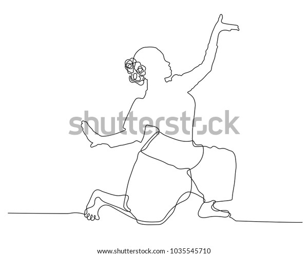 continuous line drawing of Thailand Dancing art,Thai Classical Dance ...