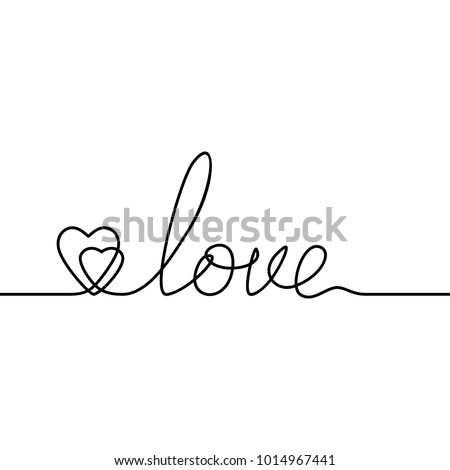 Love Word Drawing | Free download on ClipArtMag