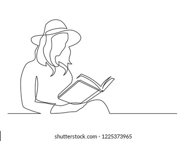5,091 Woman Reading Outline Images, Stock Photos & Vectors | Shutterstock